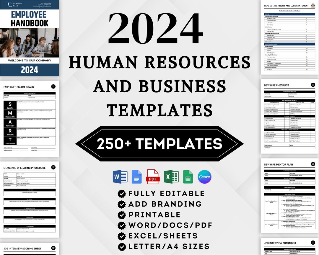 Human Resources Templates Bundle, Employee Onboarding, Employee ...