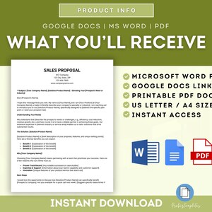Sales Proposal Letter Template, Sales Pitch Letter, Sales Proposal ...