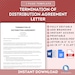 Termination of Distribution Agreement Letter, Ending Distribution ...