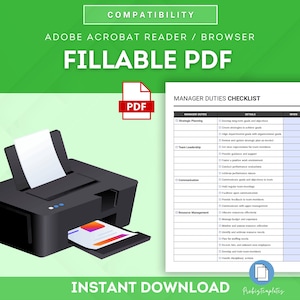 Manager Duties Checklist, Supervisor Duties Checklist, Manager ...