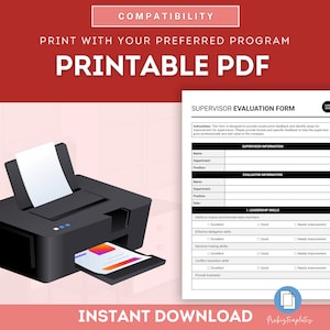 Supervisor Evaluation Form Template, Manager Performance Review Form ...