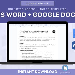 Employee Classification Policy Template, Staff Personnel Classification ...