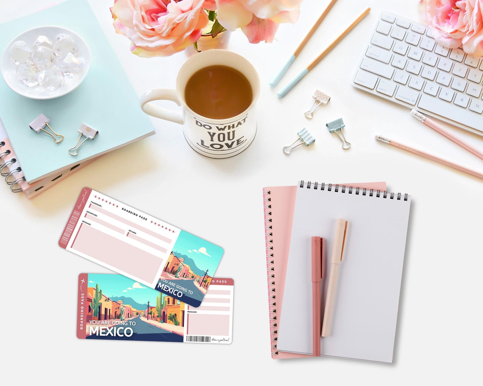 Printable Mexico Surprise Gift Ticket, Editable Cancun Vacation ...