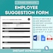Employee Suggestion Form Template, Employee Idea Submission Form ...
