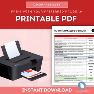 Ultimate Manager's Checklist Template, Manager Comprehensive Task List ...