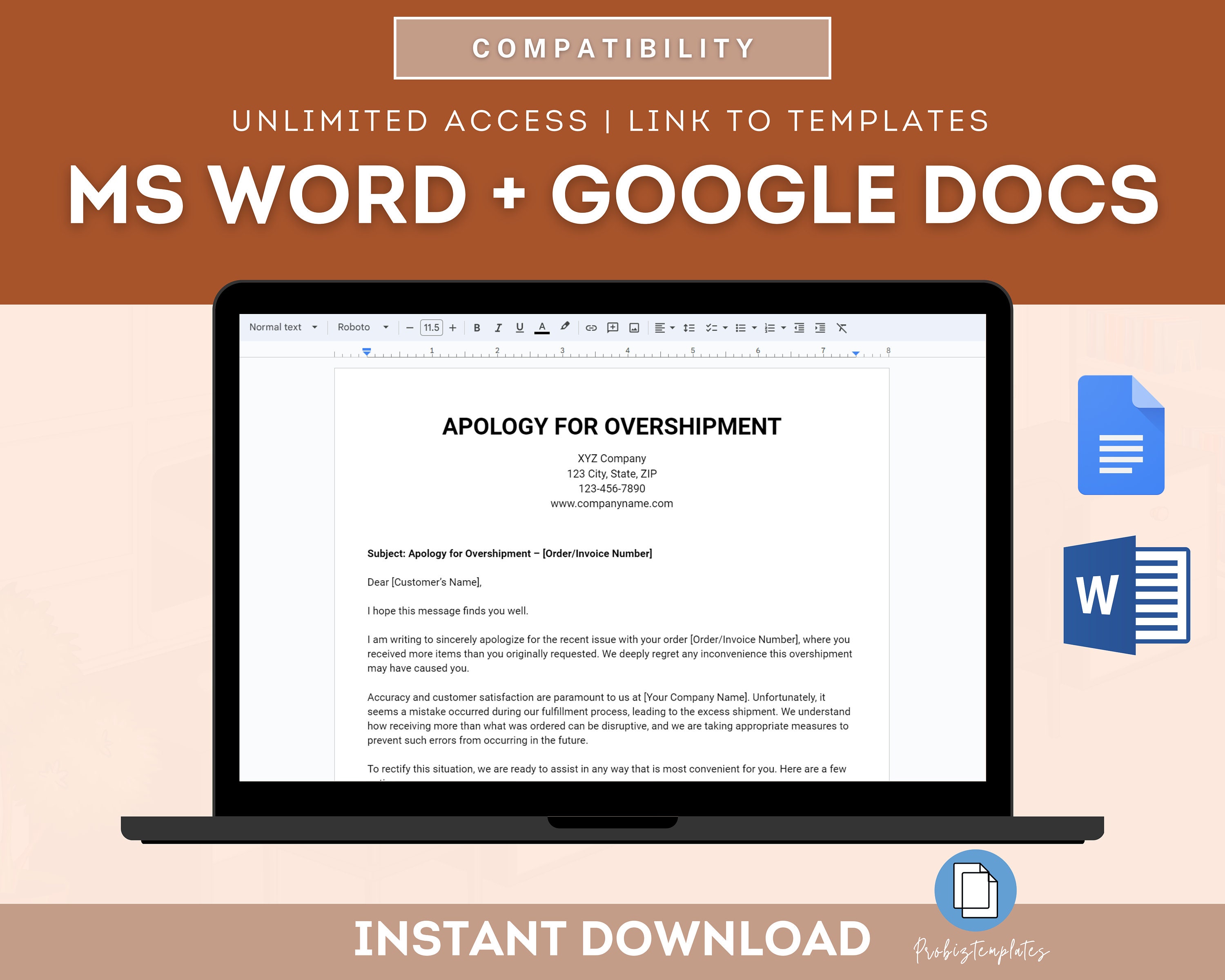 Apology for Overshipment Letter Template, Overshipment Apology, Excess ...