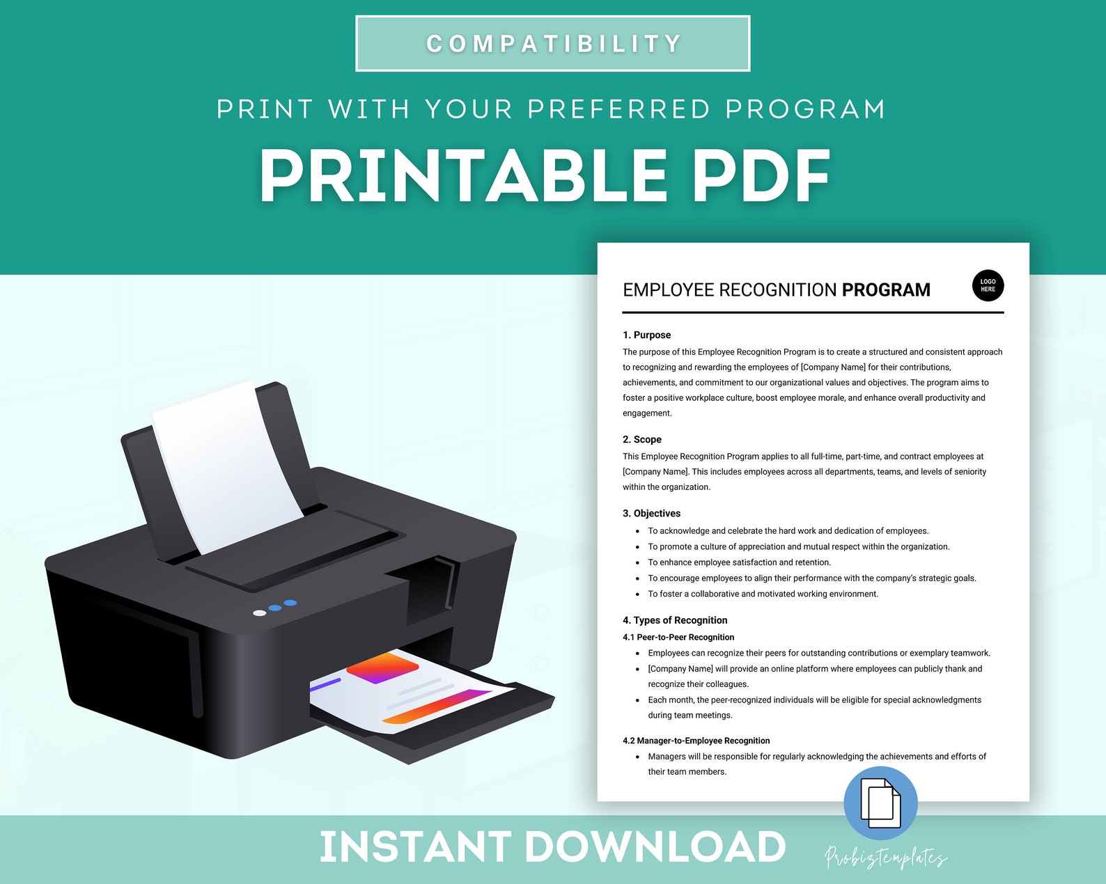 Employee Recognition Program Template, Employee Appreciation Program ...