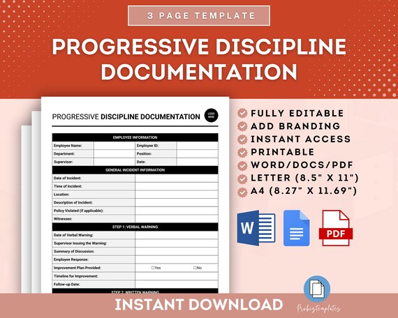 Progressive Discipline Plan