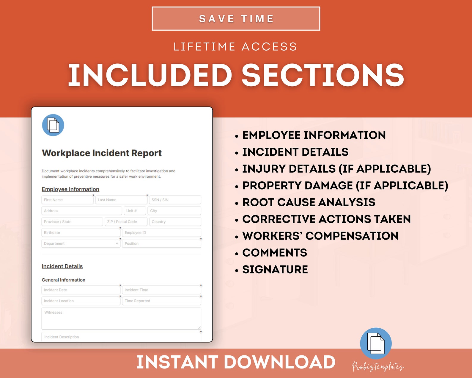Workplace Incident Report Online Form, Workplace Accident Report Form ...