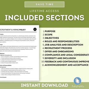 Recruitment & Hiring Policy Template, Employee Recruitment Policy ...