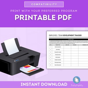 Employee & Team Development Tracker Template, Team Development ...