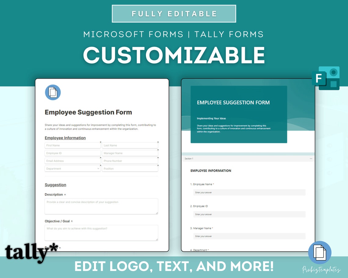 Employee Suggestion Online Form, Employee Idea Submission Form ...