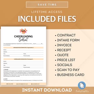 Cheerleading Contract, Team Agreement Template, Cheerleading Parent ...
