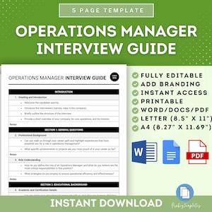 Operations Manager Interview Guide, Ops Manager Interview Questions ...