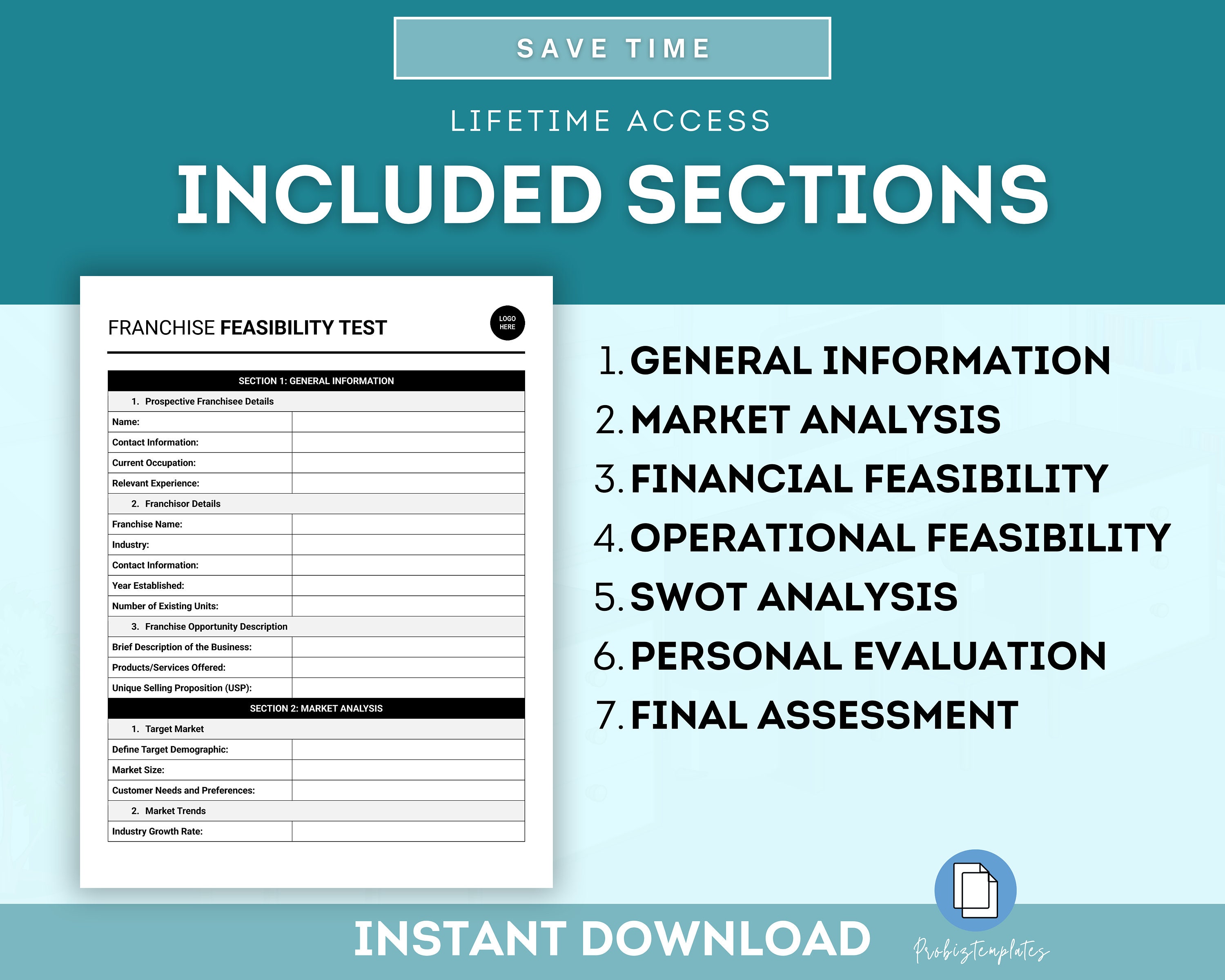 Franchise Feasibility Test Template, Franchise Evaluation Checklist ...