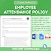 Employee Attendance Policy Template, Staff Attendance Policy, Work ...