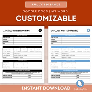 Employee Written Warning Template, Employee Discipline, Employee Write ...