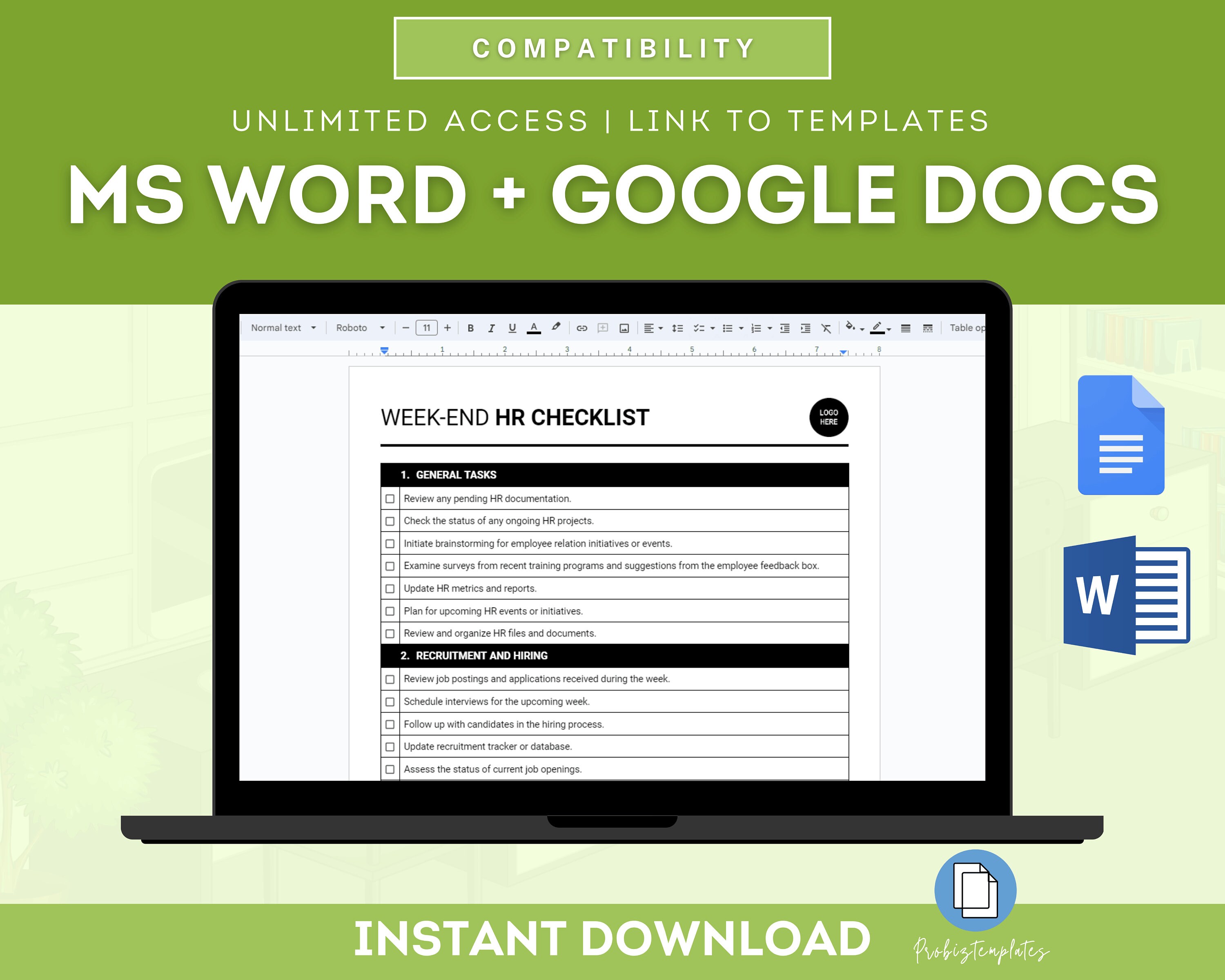 Week-end HR Checklist, End-of-week HR Task List, HR Week-end Wrap-up ...
