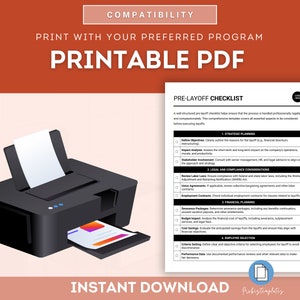 Pre-layoff Checklist Template, Employee Layoff Preparation, Layoff ...