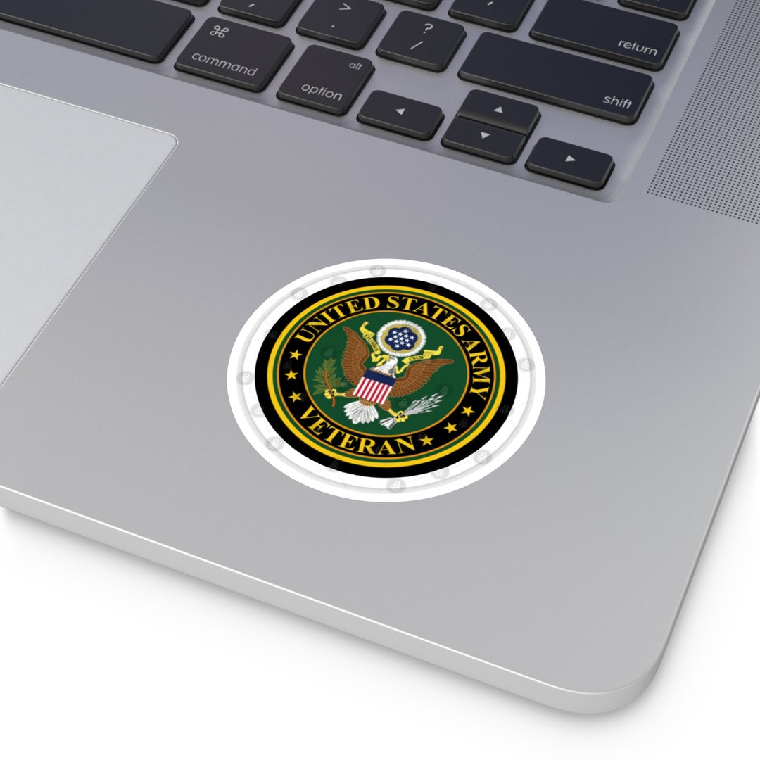 Round Stickers, Indooroutdoor United States Army Veteran Sticker,usaf ...