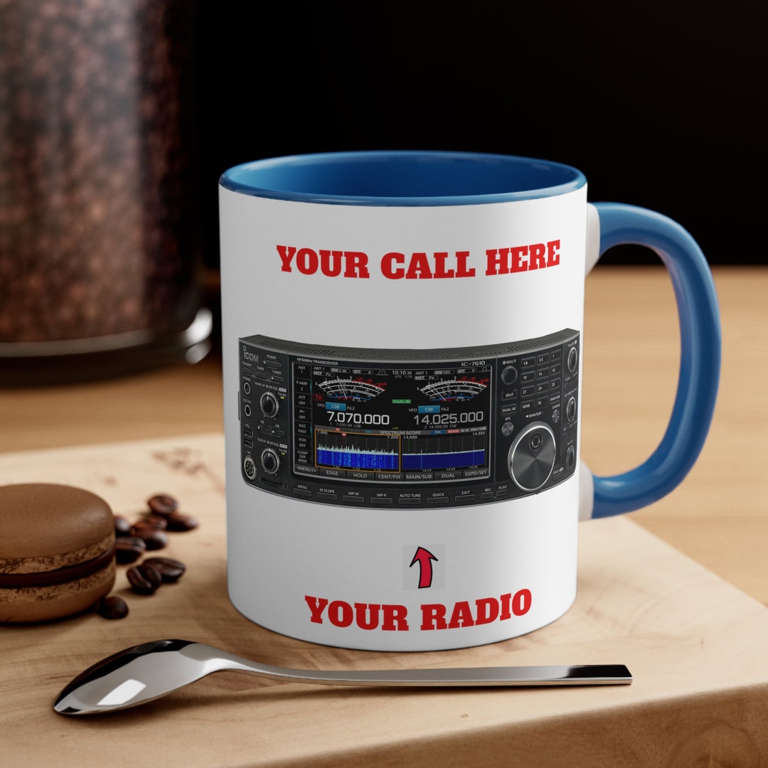 Custom Two-tone Coffee Mugs, Personalized Ham Radio Coffee Mugs,gift ...
