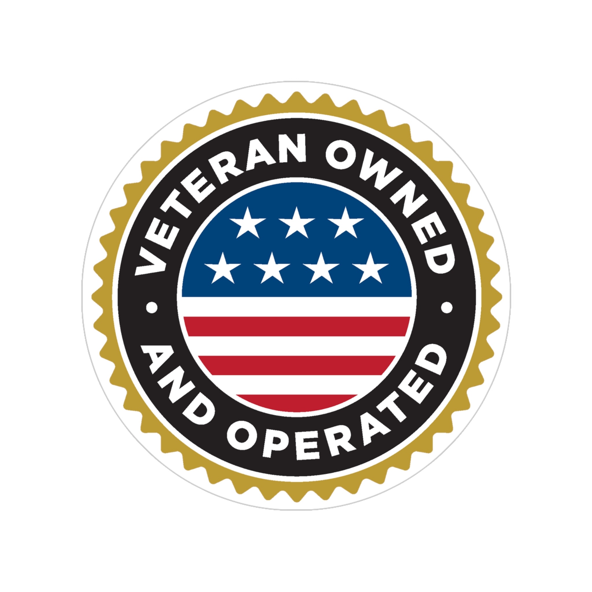 Transparent Outdoor Stickers, Round, 1pcs Veteran Owned Business,usaf ...