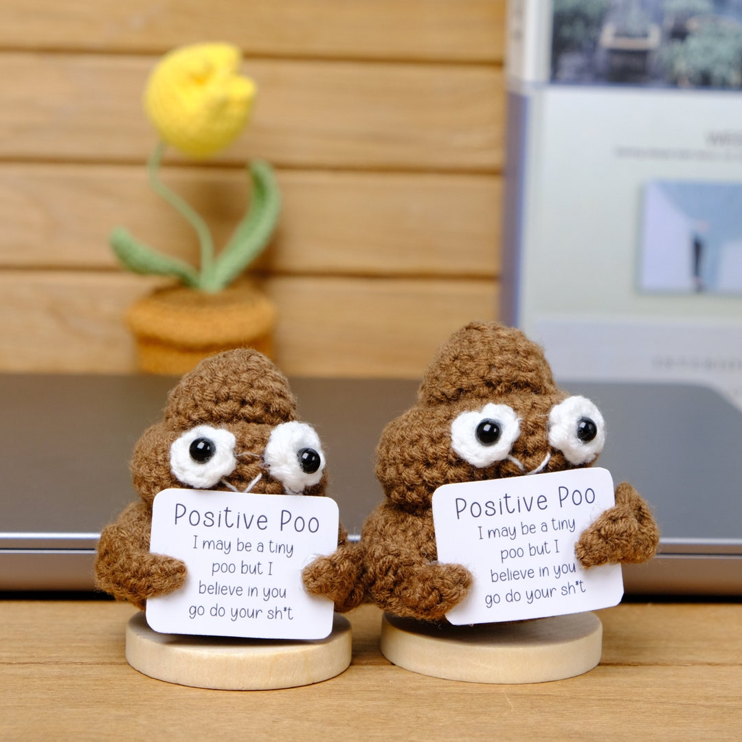 Personalized Crochet Positive Poo Gifts Funny Poo Handmade - Etsy