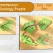 Montessori Zoology Puzzle for Child- Frog Puzzle SVG File - Montessori ...