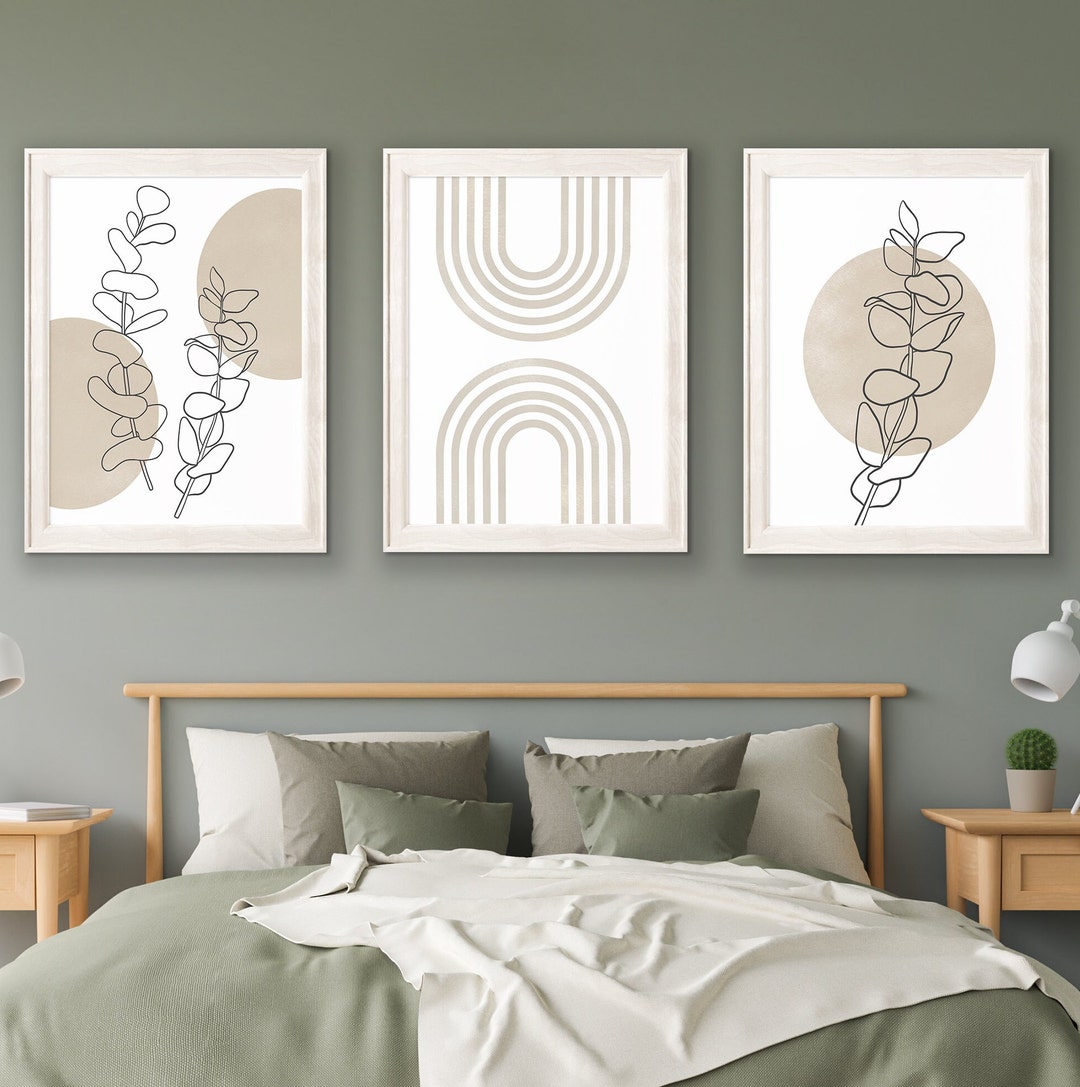 Boho Posters Wall Art Set 3 Prints Eucalyptus Art Boho Home - Etsy
