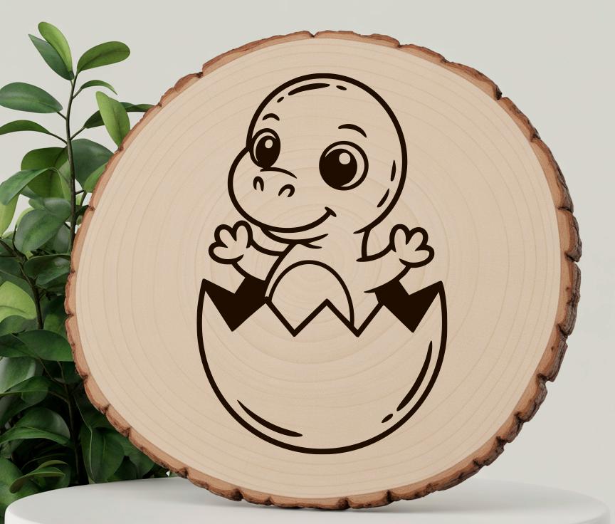 Cute Dinosaur Laser Cut Files, Dino Engraving, Kids Dino Clipart for ...