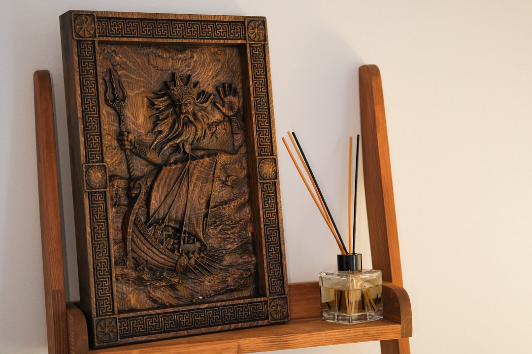 Njord Wall Art, Njord Norse Wall Decor, Norse Mythology Decor, Njord ...