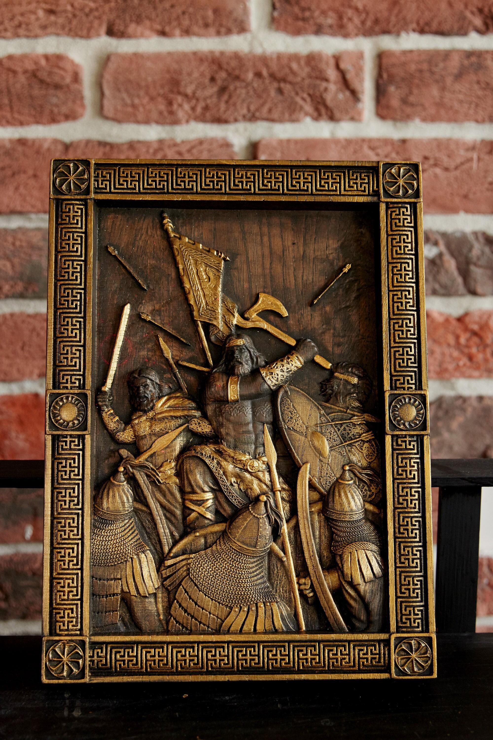 Viking Wall Art, Viking Wooden Art, Carved Viking, Gift Fit for Viking ...