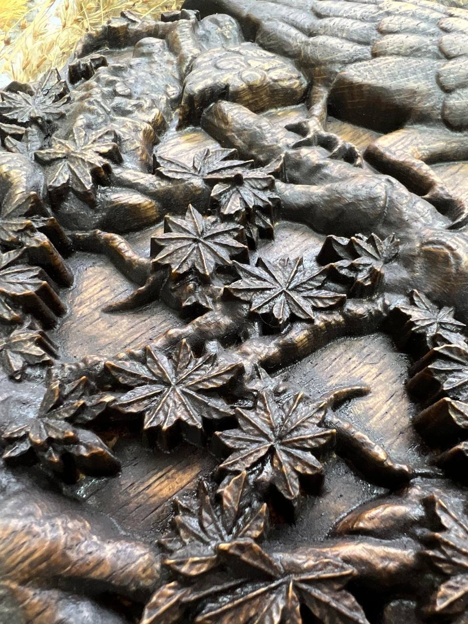 Odin's Ravens Wooden Wall Art, Raven Wall Art, Hand-carved Odin's ...