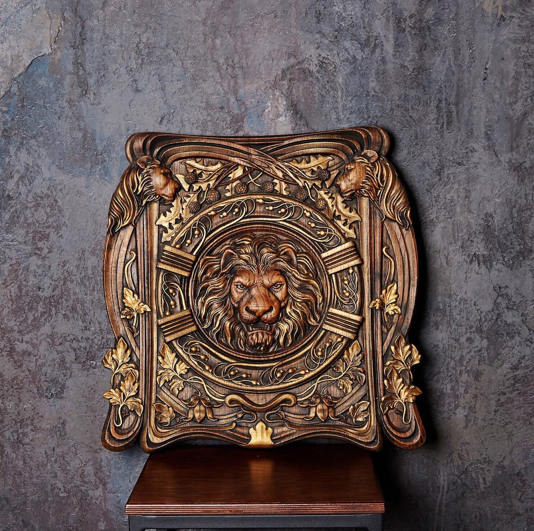 Lions for Majestic Walls Hanging, Lion Head Art, Lion King Art, Hand ...