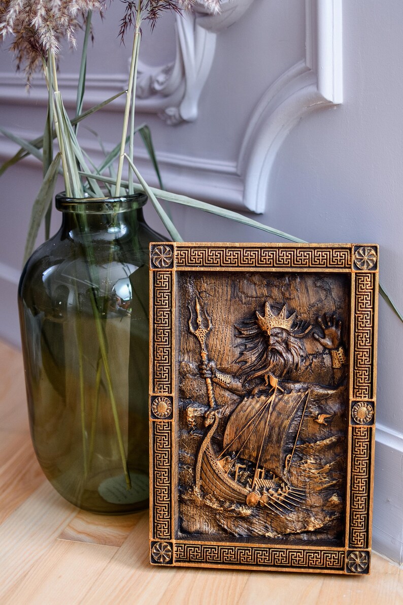 Njord Wall Art, Njord Norse Wall Decor, Norse Mythology Decor, Njord ...