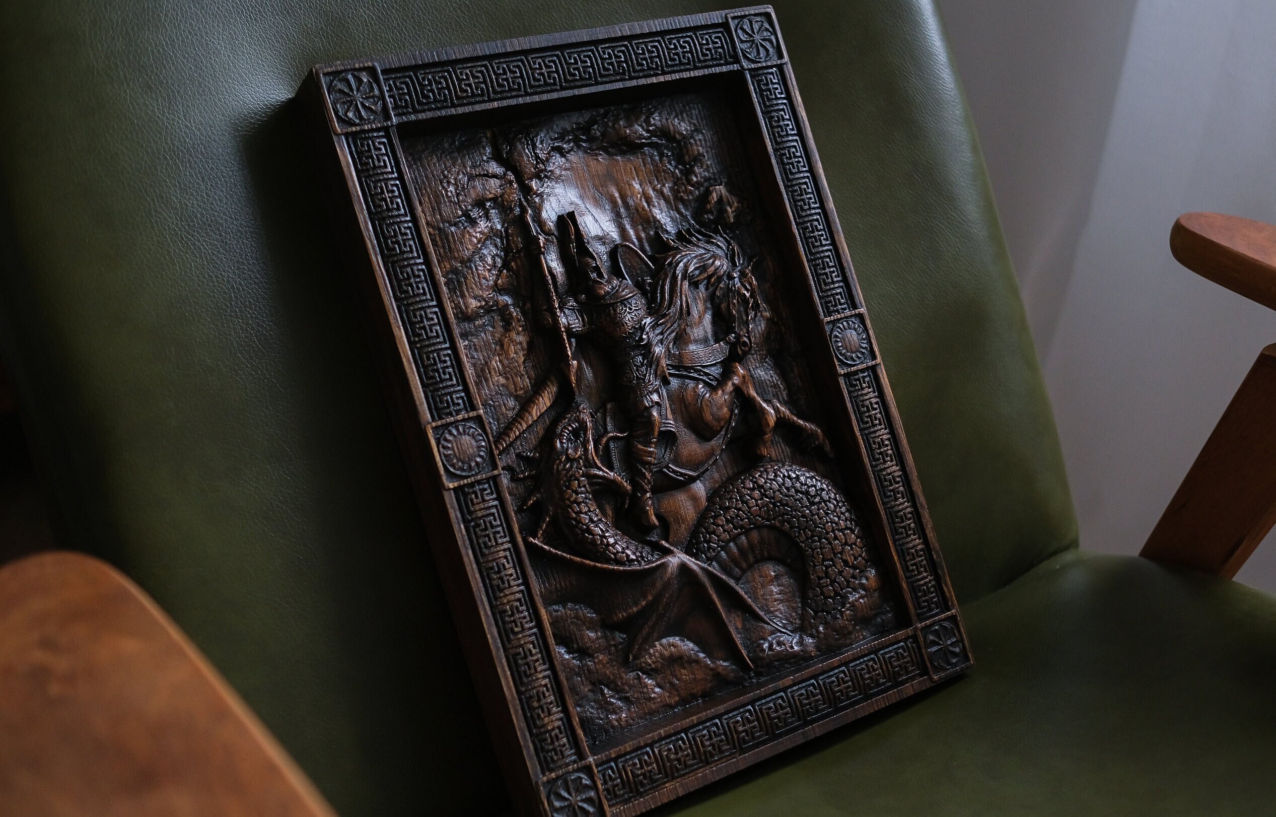 Carved Odin, Odin Wood Wall Decor, Wood Panel of Odin, Wooden Norse God ...