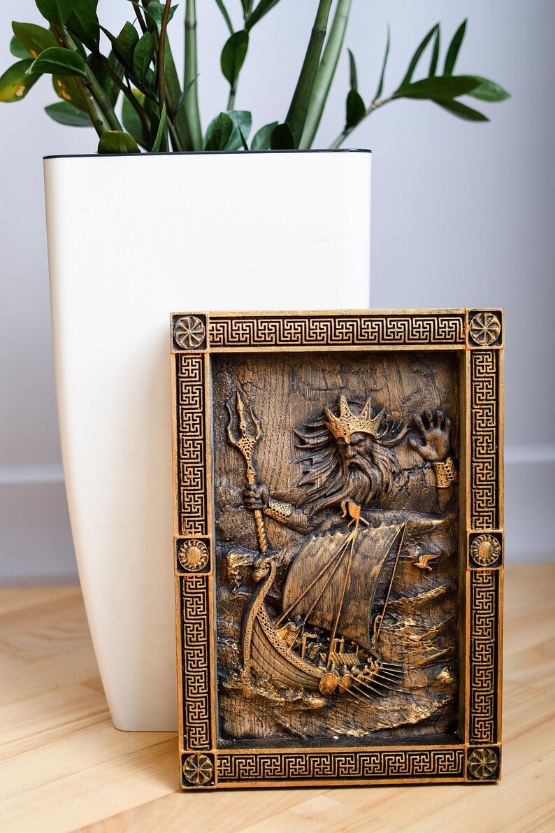 Njord Wall Art, Njord Norse Wall Decor, Norse Mythology Decor, Njord ...