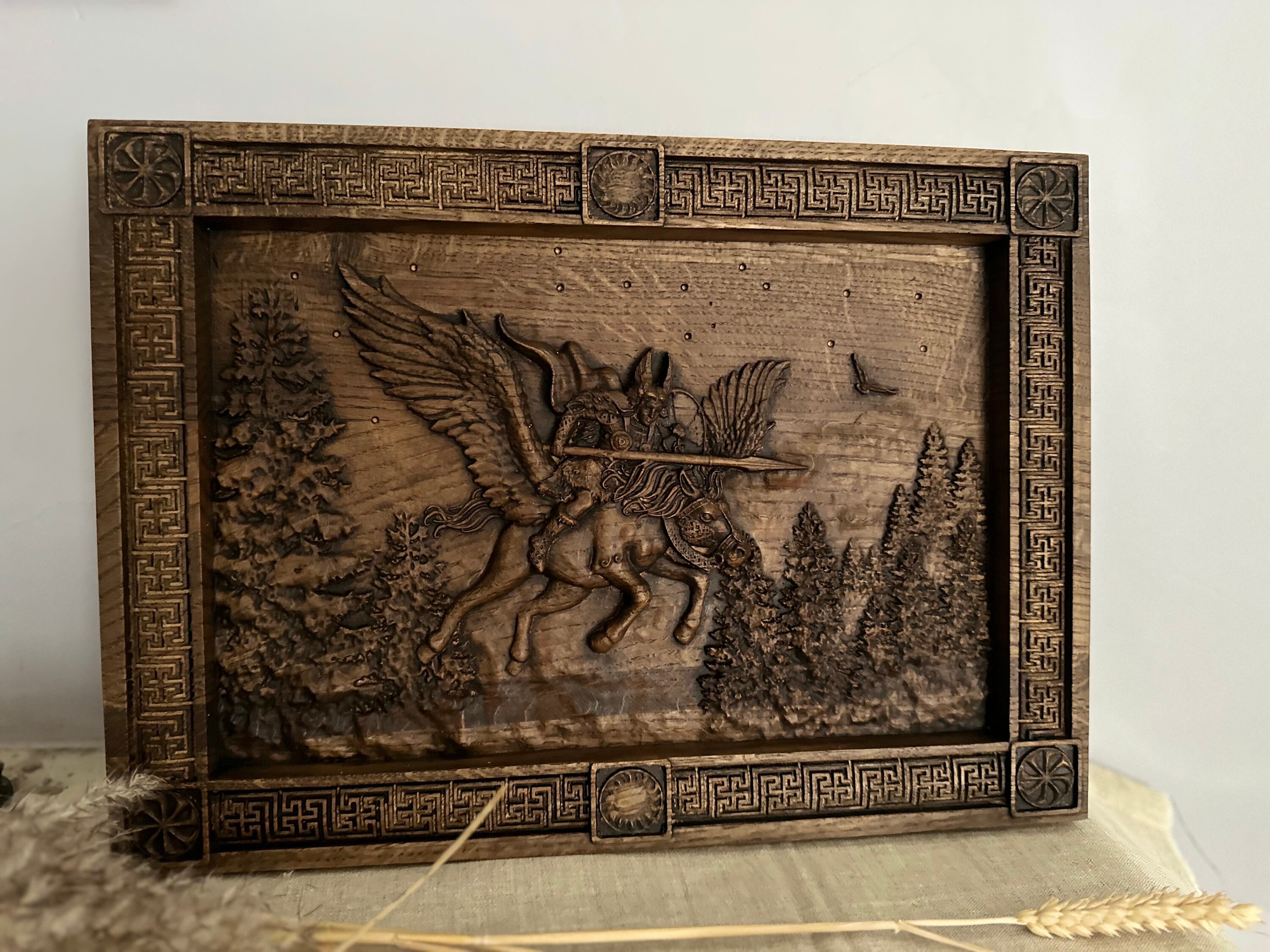 Valkyrie Goddess Art, Norse Valkyrie Wooden Wall Hangings, Valkyrie ...