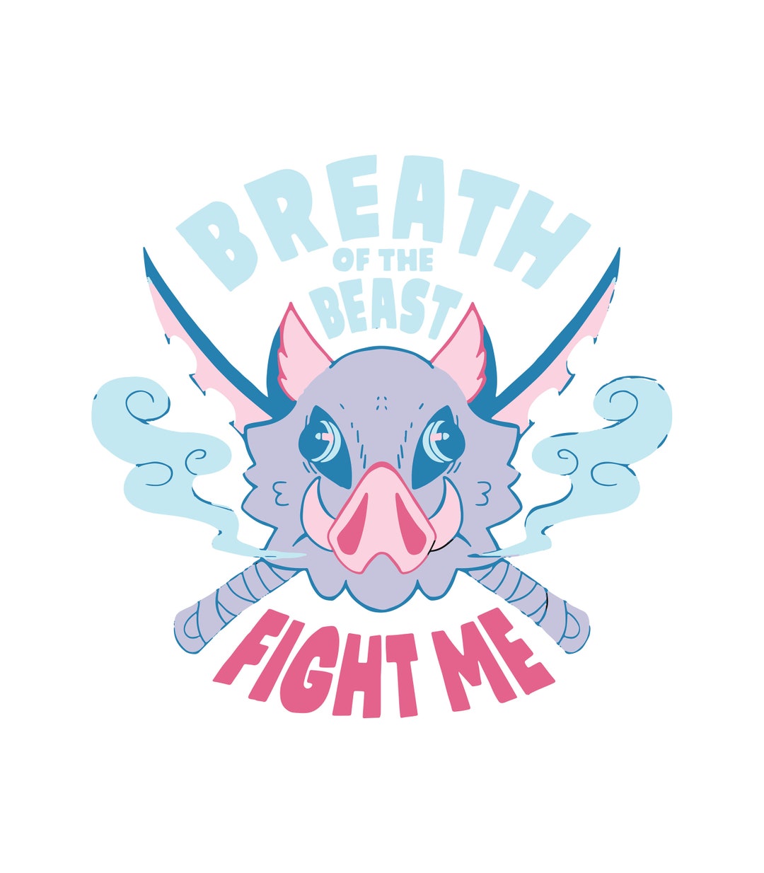 Hashibira Inosuke Breath of the Beast Fight Me Png - Etsy
