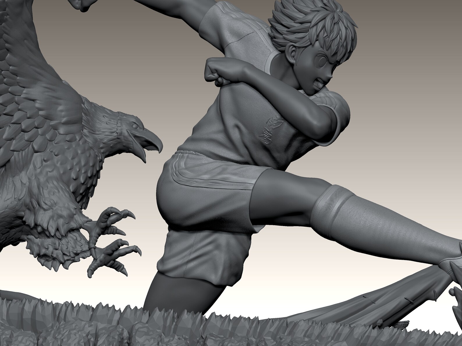 Captain Tsubasa STL, Tsubasa 3D Model, Tsubasa 3D Print Files, Tsubasa ...