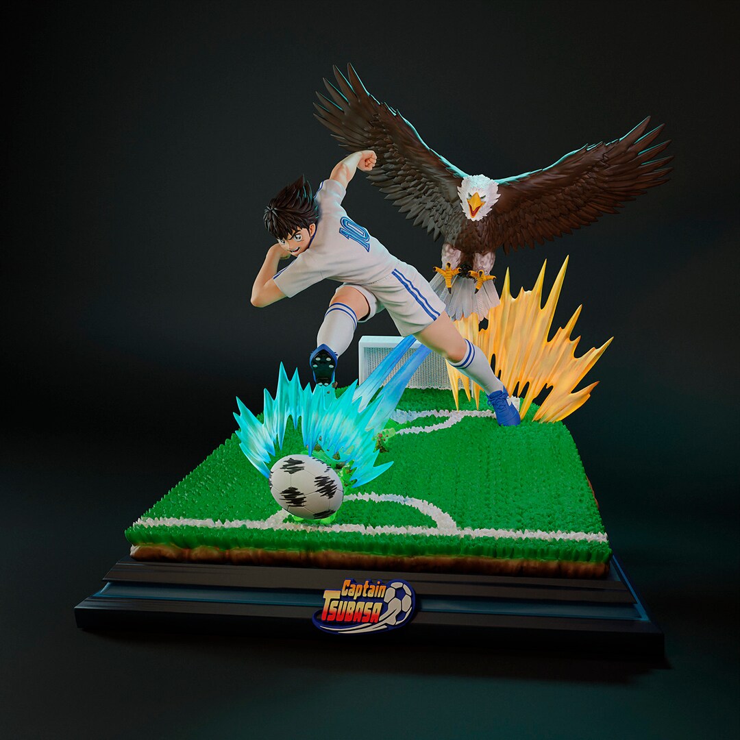 Captain Tsubasa STL, Tsubasa 3D Model, Tsubasa 3D Print Files, Tsubasa Statue, Tsubasa Miniature ...