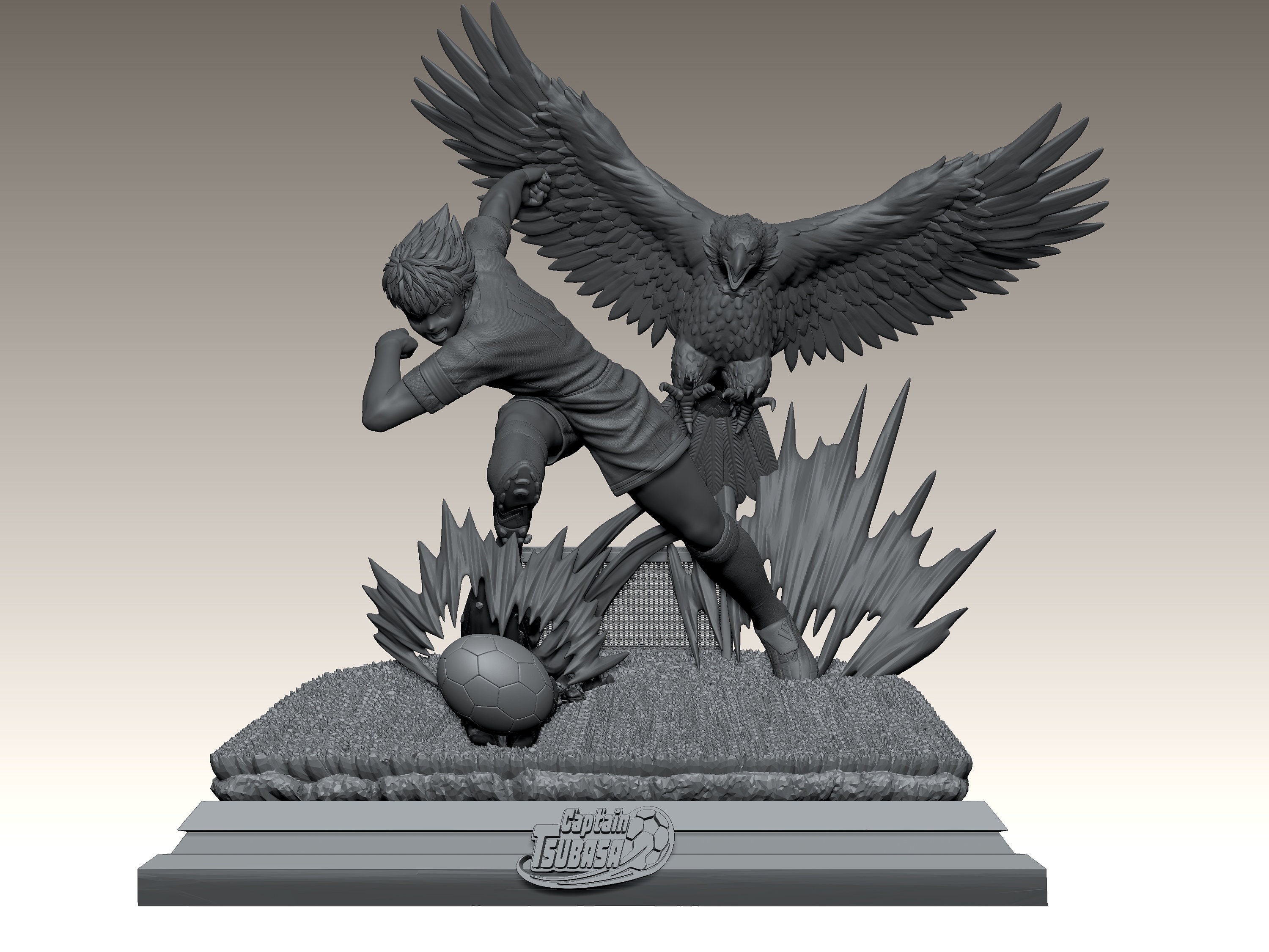 Captain Tsubasa STL, Tsubasa 3D Model, Tsubasa 3D Print Files, Tsubasa ...