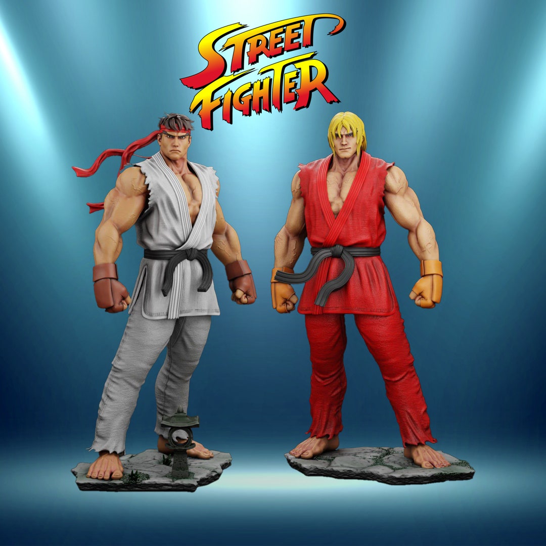 Street Fighter STL, Ryu STL, Ken STL, Ryu 3D Model, Ken 3D Model ... Street Fighter STL, Ryu STL, Ken STL, Ryu 3D Model, Ken 3D Model ...