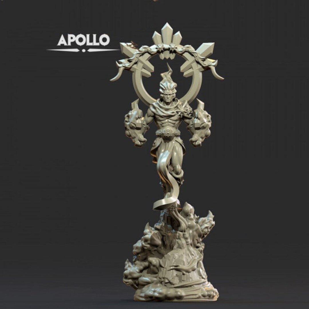 Apollo STL, Apollo 3D Model, Apollo Statue, Apollo Figure, Apollo ...