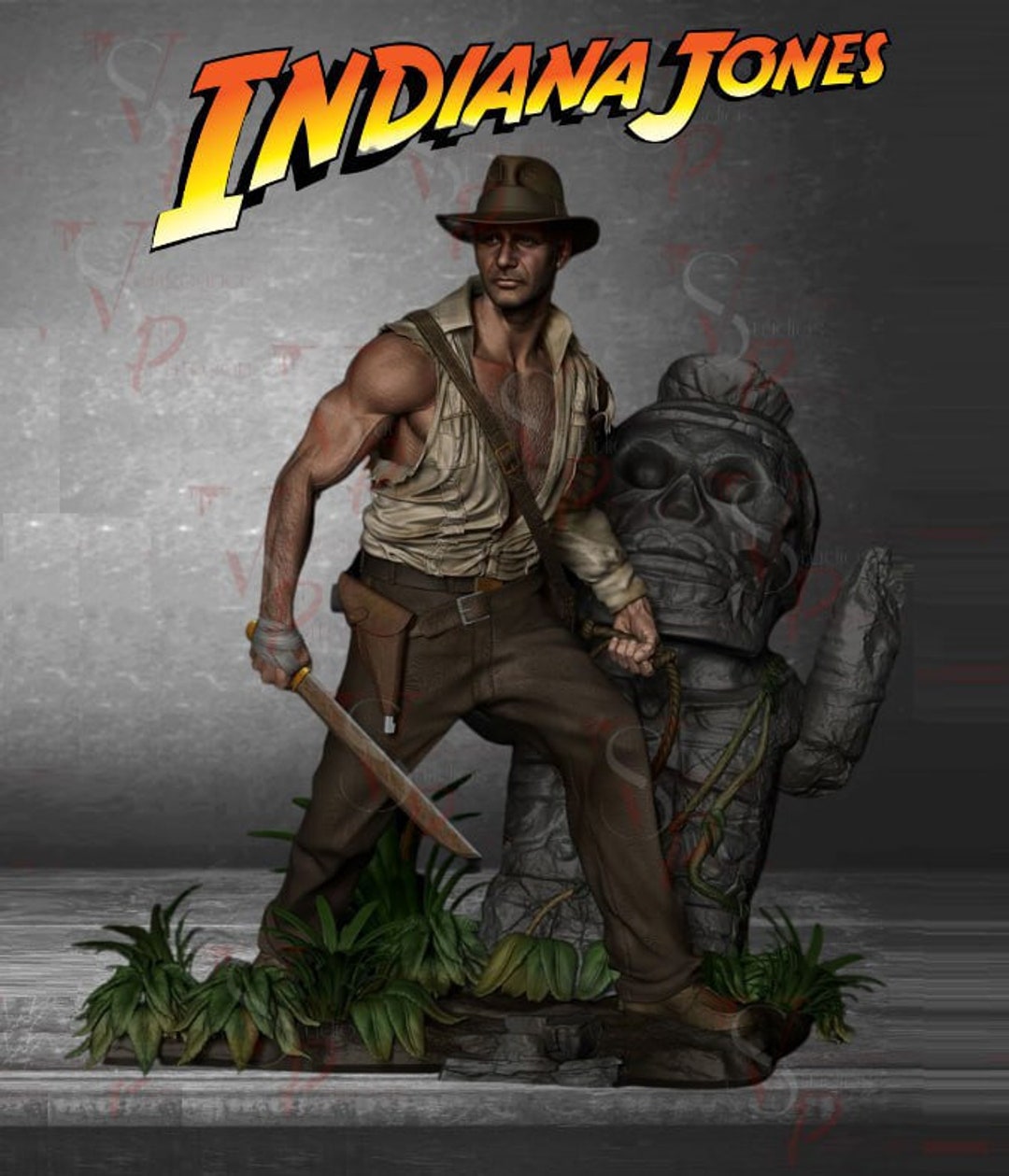 Indiana Jones STL, Indiana Jones 3D Model, Indiana Jones 3D Print ...
