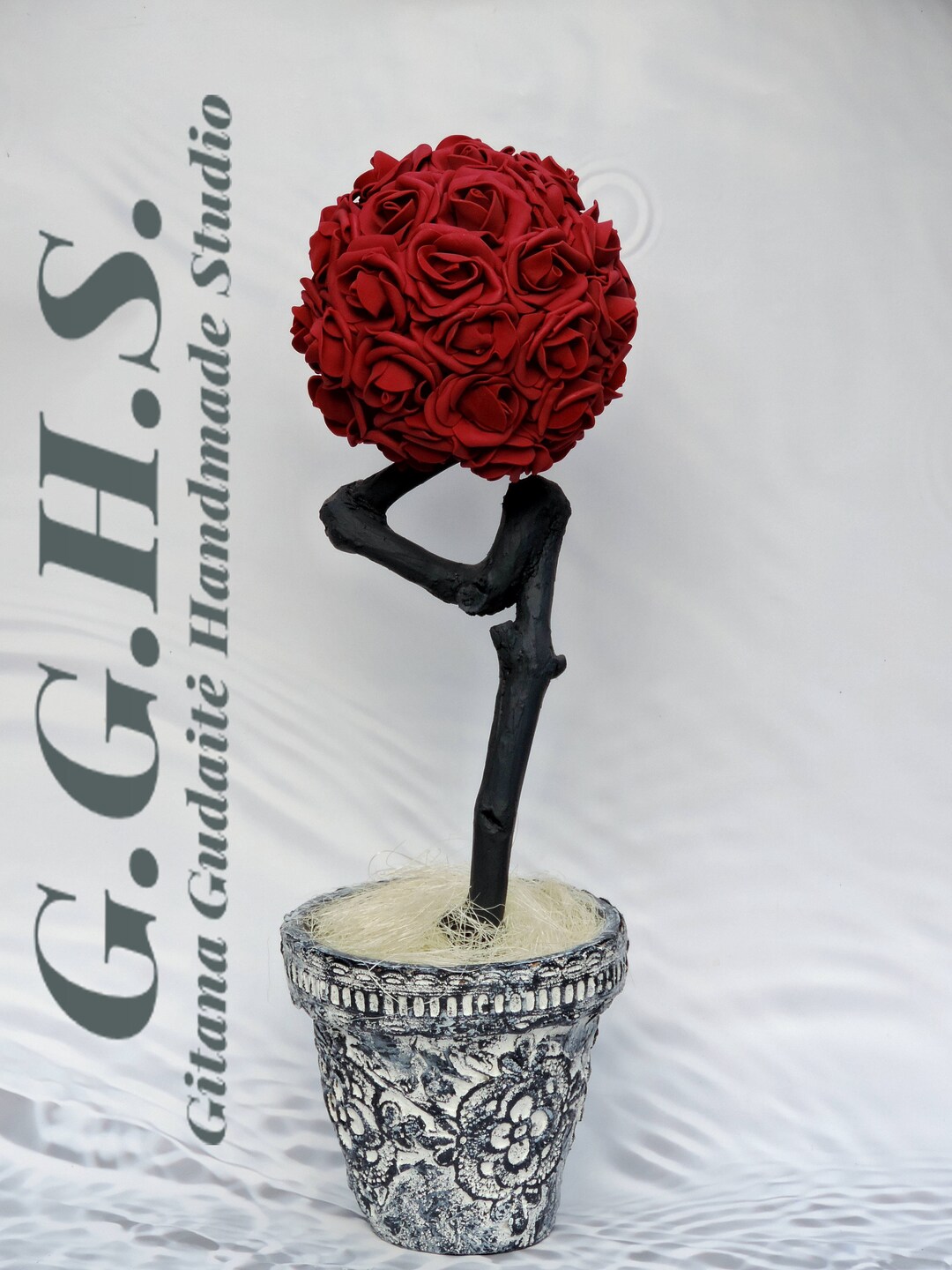 Indoor Topiary Trees,rose Tree,handmade Tree,home Decor - Etsy