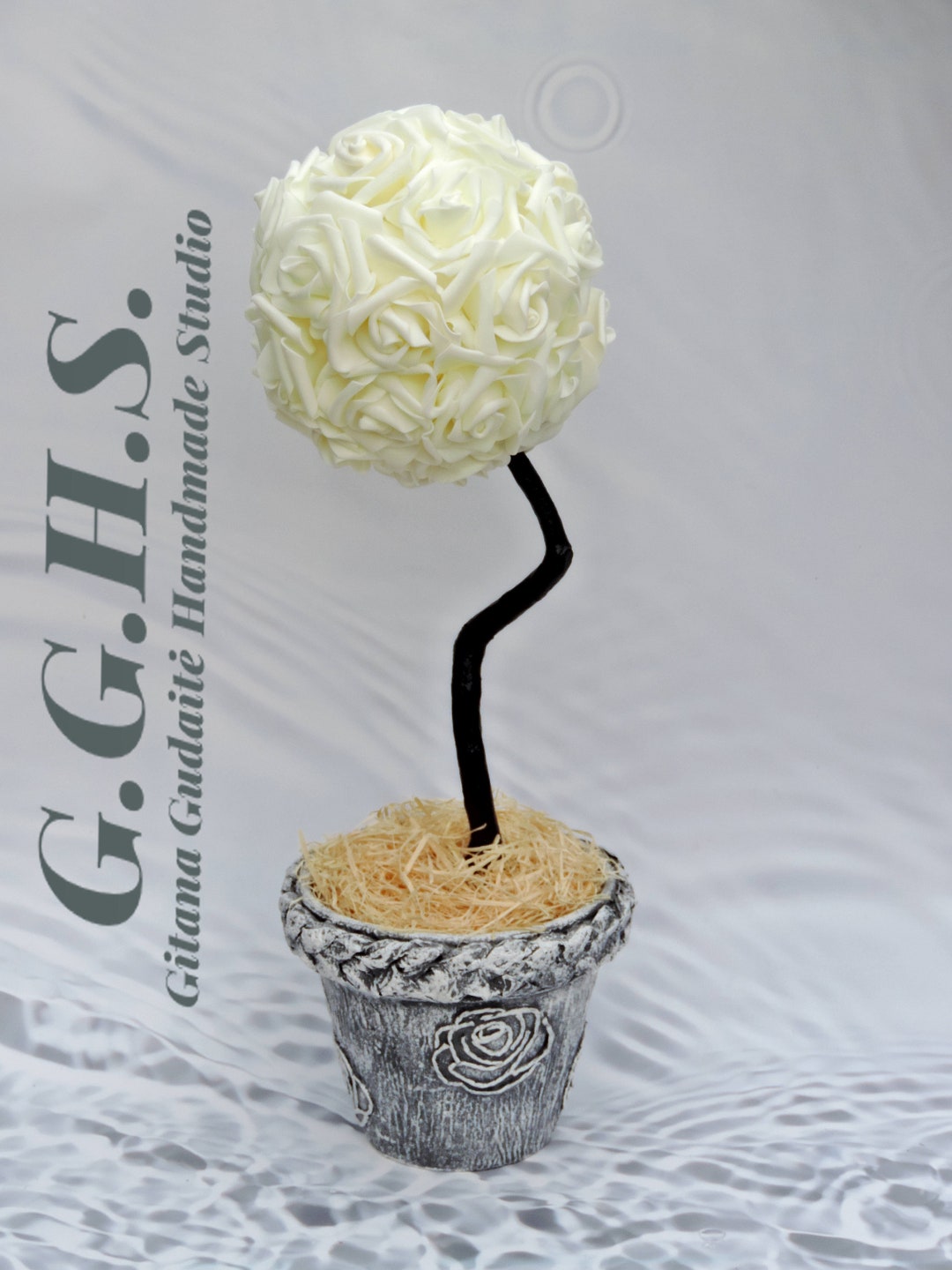 Indoor Topiary Trees,rose Tree,handmade Tree,home Decor - Etsy