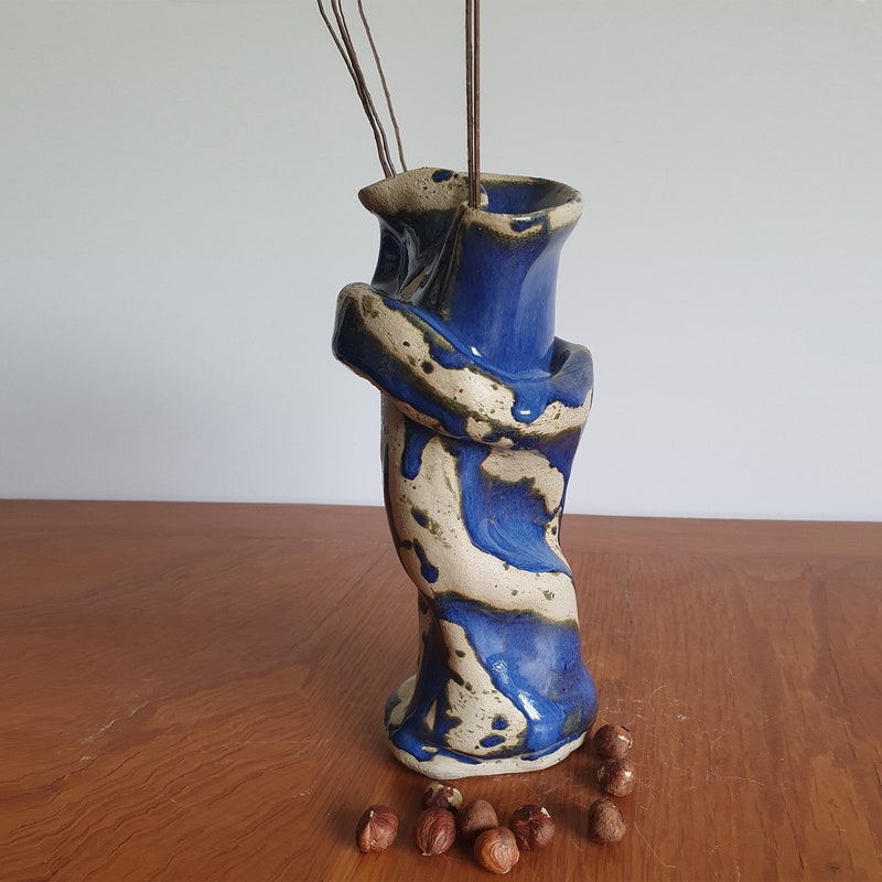 Ceramic Abstract Vase - Etsy