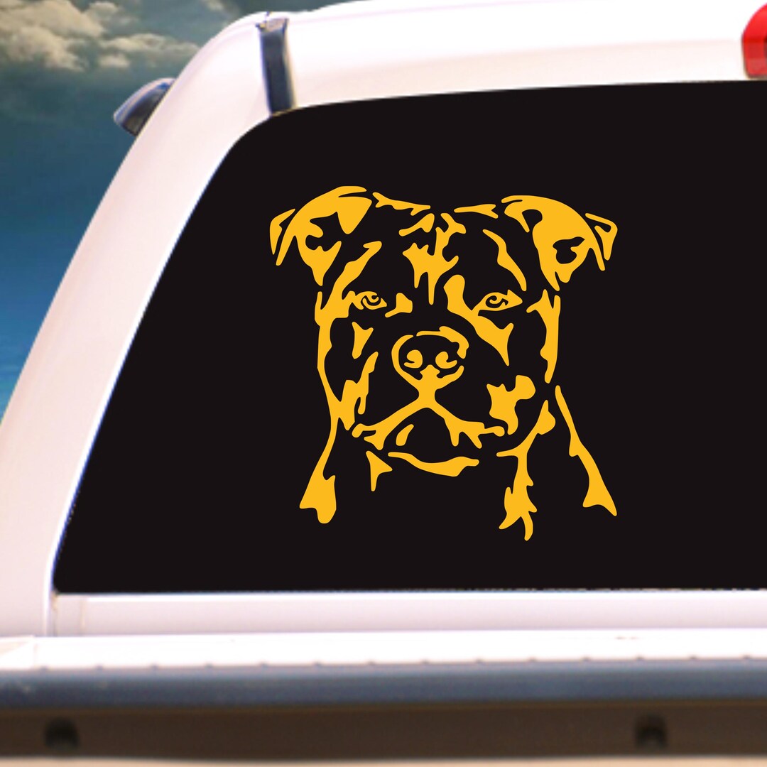 PIT [3] | Pitbull Vinyl Decals: Adorable Pitt Decor for Laptops, Cars ...