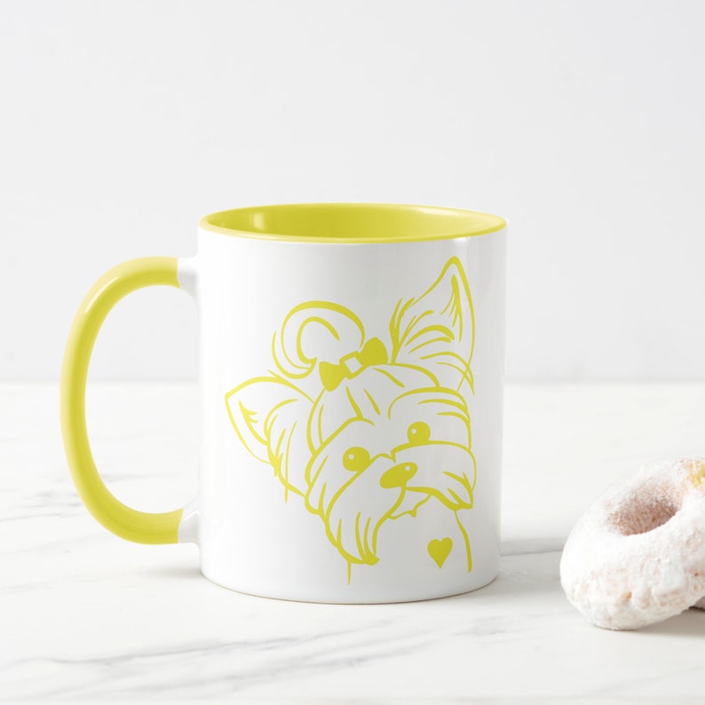 YOR5 | Cute and Colorful Yorkshire Terrier Coffee Mug for Dog Lovers - Etsy